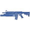 Fusil d'entraînement Blueguns AR15 Flat Top Closed Stock / Rail / M203 ...