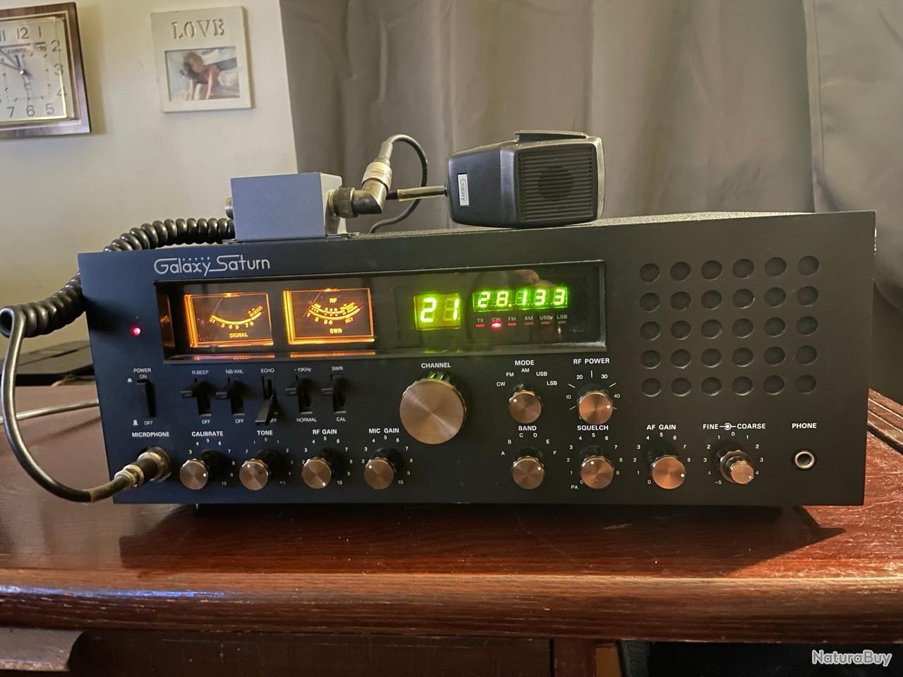 Station CB Base Galaxy Saturne (AM/FM/SSB/ECHO) - Très bon état. Avec ...